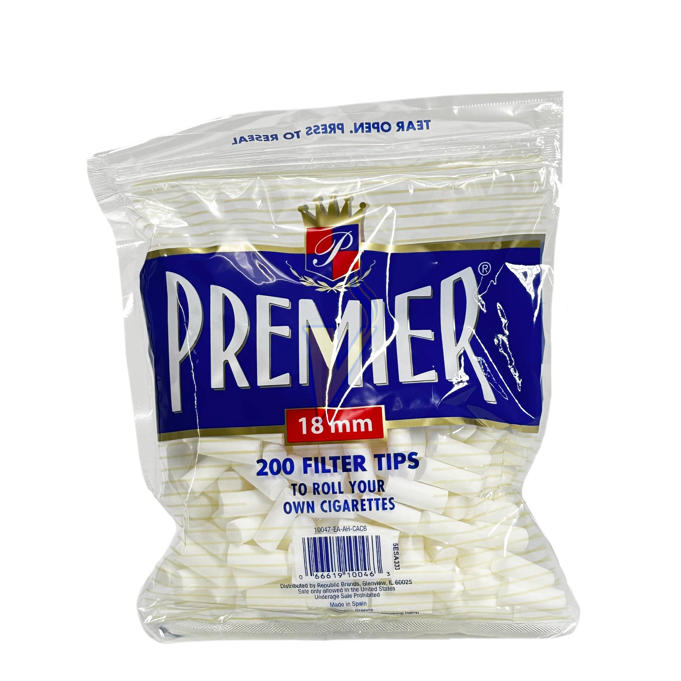 Premier Filter Tips - 200 High-Quality Cotton Tips for Roll-Your-Own ...